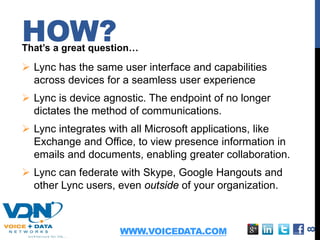 Microsoft Lync: The Paradigm Shift From Traditional to Transformational | PDF