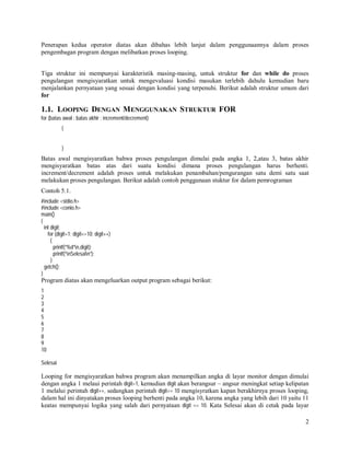 3. teknik looping dalam_pemrograman | PDF