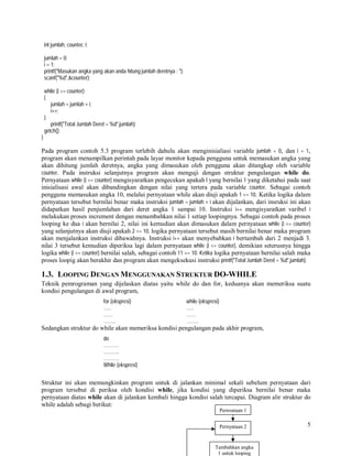 3. teknik looping dalam_pemrograman | PDF