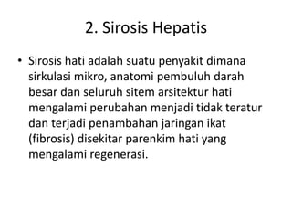 hepatitis sirosis - dll | PPTX