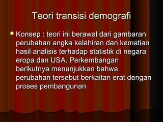 3. transisi demografi | PPT