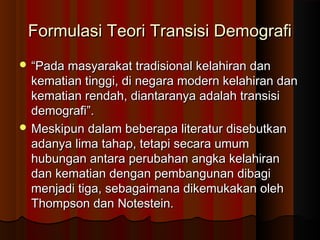 3. transisi demografi | PPT