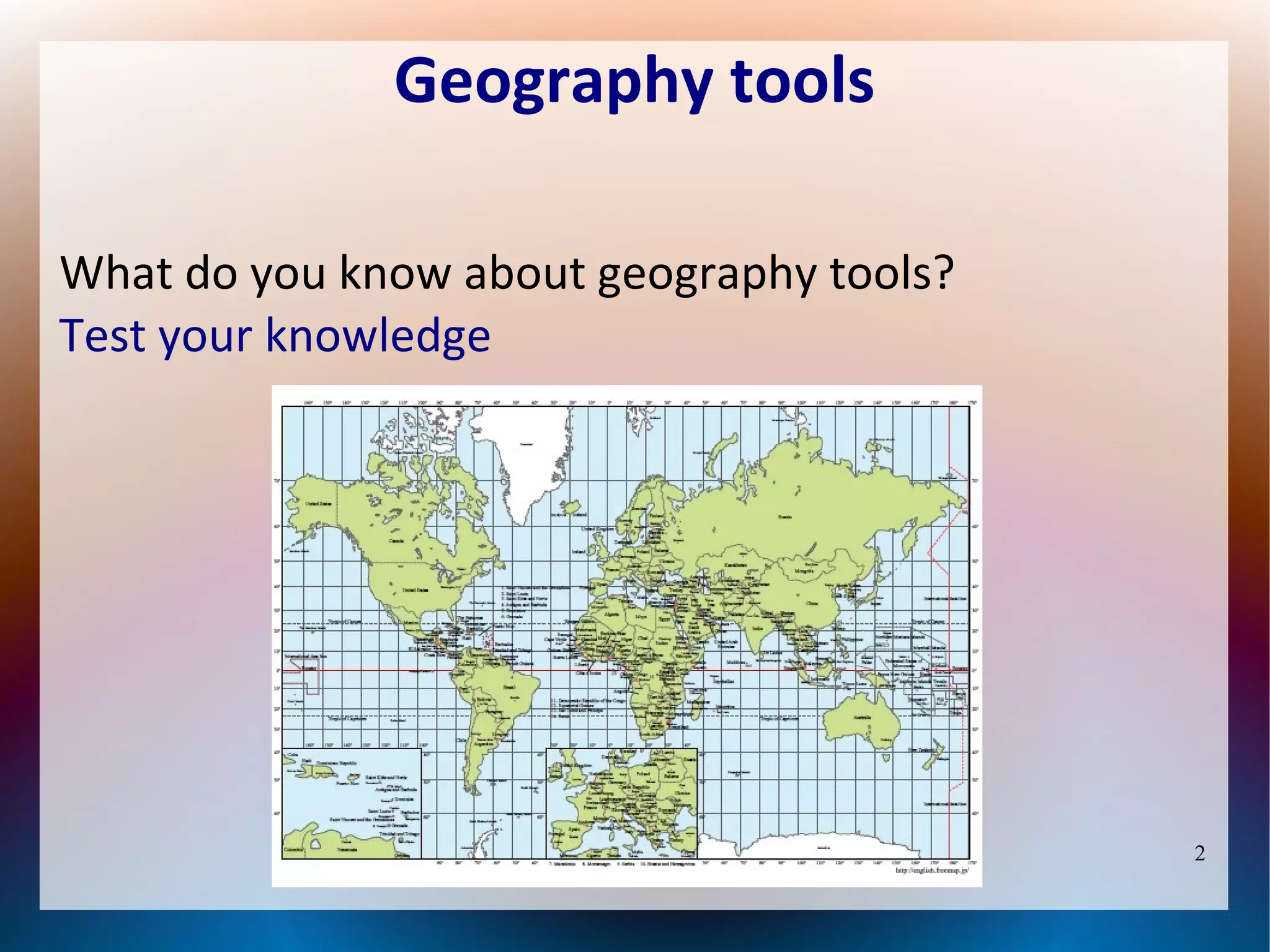 Geography tools | PDF