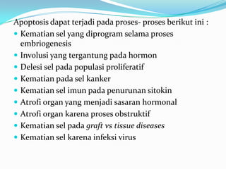 3. degenerasi dan kematian sel | PPTX