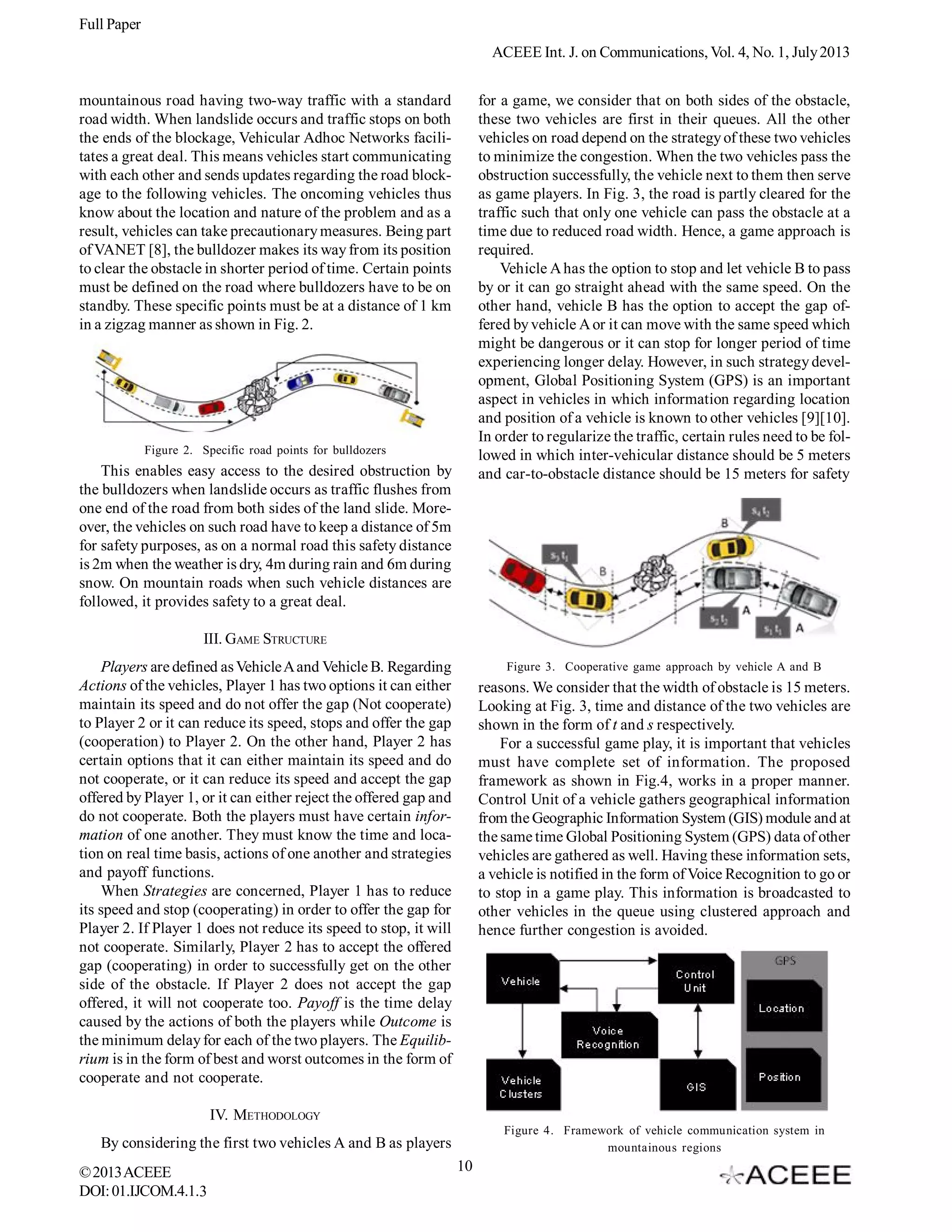 Obstacle Management in VANET using Game Theory and Fuzzy Logic Control ...