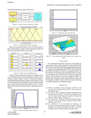 Obstacle Management in VANET using Game Theory and Fuzzy Logic Control | PDF
