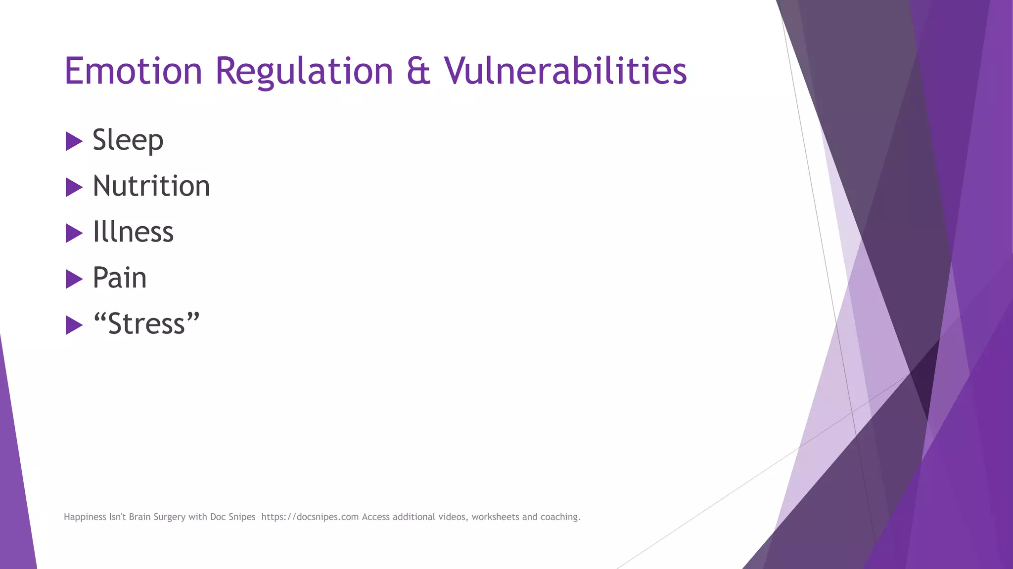 Emotion Regulation: Improving Happiness and Preventing Distress | PPTX