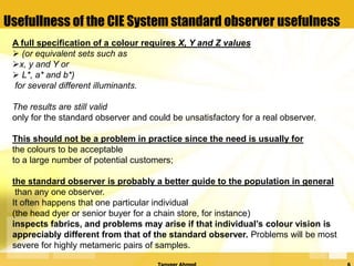 3.13 usefulness and limitation of the cie system | PPTX