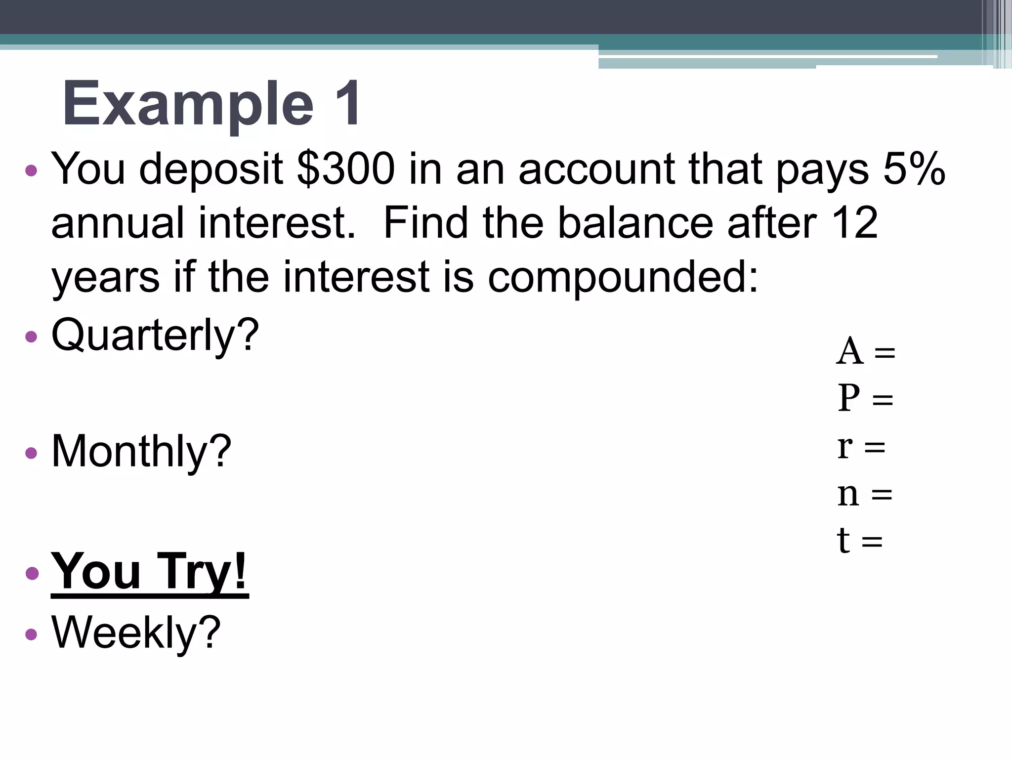 3.5 interest problems | PPTX