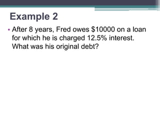3.5 interest problems | PPTX | Stocks and Bonds | Personal Investing
