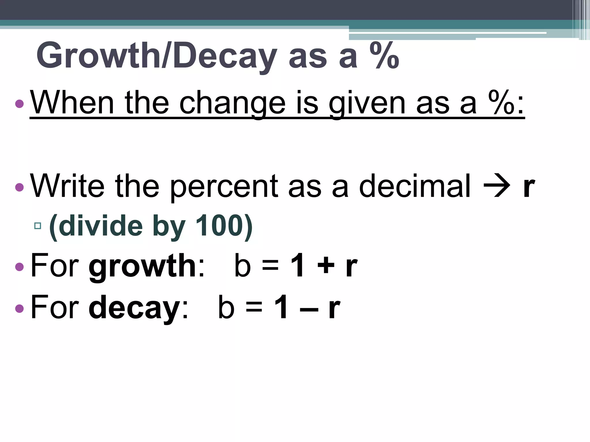 3.4 wrting exponential functions | PPTX