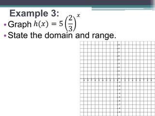 3.3 graphs of exponential functions | PPTX