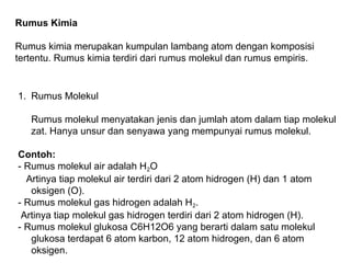 rumus kimia dan tatanama | PPT