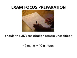 3. Codified & Uncodified Constitutions | PPTX