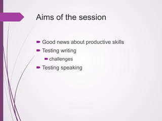 3.3 tests of productive skills: workshop CTS-Academic | PDF