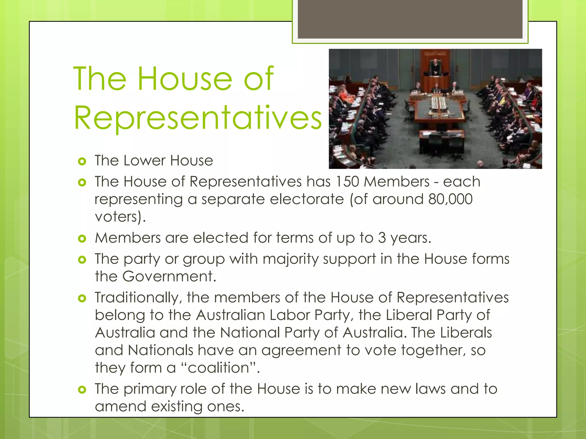 3.1 role and structure of parliament | PPTX