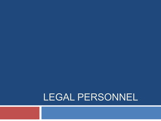 3.3 legal personnel | PPT