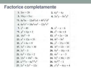 3. deber factoreo | PPT