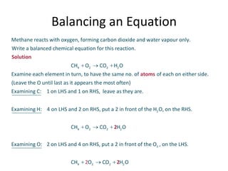 3.5 chemical equations | PPTX | Chemistry | Science