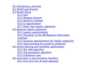 Murpy's Machine Learning 9. Generalize Linear Model | PPTX