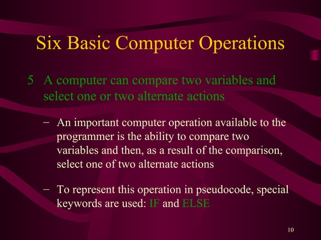 Pseudo Code Basics Ppt Programming Languages Computing
