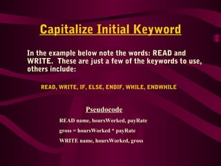 pseudo code basics | PPT