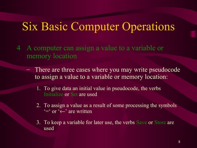 pseudo code basics | PPT | Programming Languages | Computing