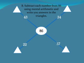 3. subtracting mentally 2 digit numbers without regrouping | PPTX