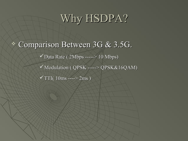 HSDPA(High Speed Downlink Packet Access) | PPT