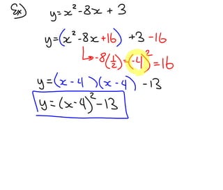 3.3 completing the square | PPTX