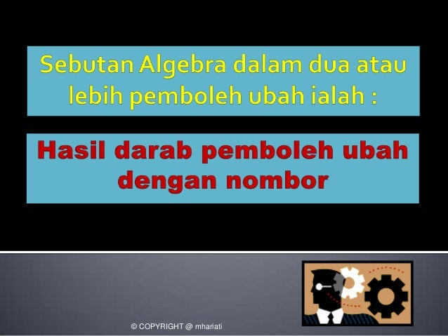 3.1b sebutan algebra