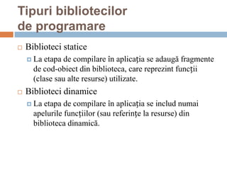 3. biblioteci de programare | PPT