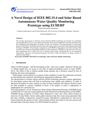 Fredrick Ishengoma - A Novel Design of IEEE 802.15.4 and Solar Based ...