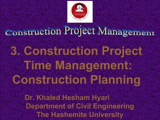3. construction planning. construction project management | PPT