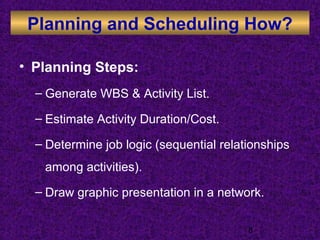 3. construction planning. construction project management | PPT