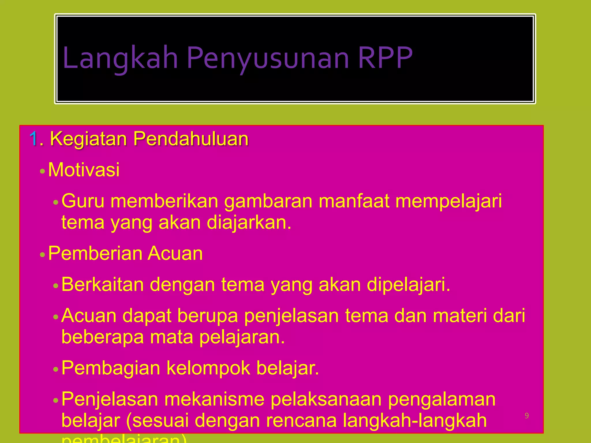 rambu- rambu penyusunan RPP | PPTX