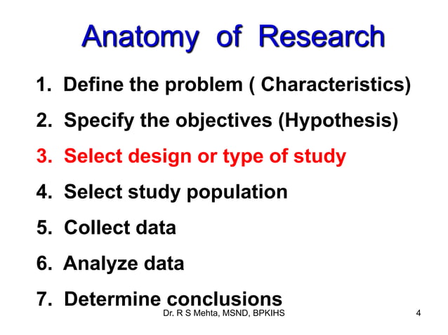 3. types of research study | PPSX | Medical Health