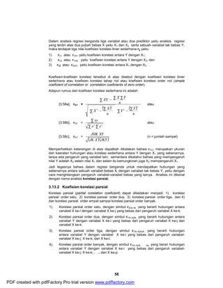 3 . analisis regresi linier berganda dua peubah | PDF