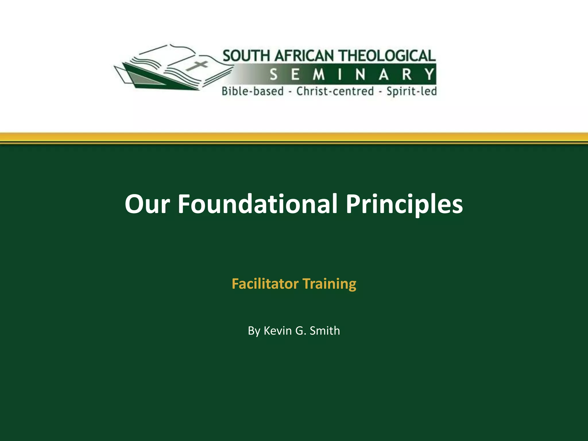 Foundational Principles of SATS | PPT