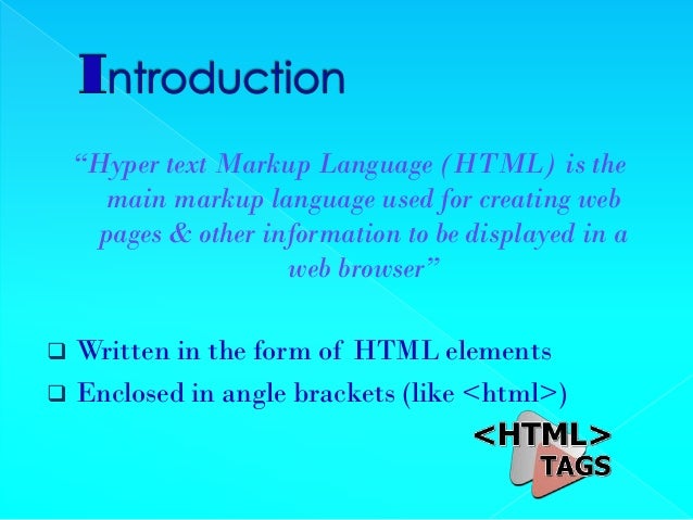 Know about HTML 5