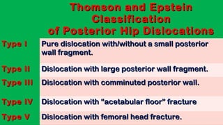 3. hip dislocations | PPT