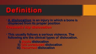 3. hip dislocations | PPT