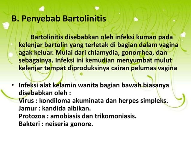 3. bartolinitis & infeksi kelenjar skene | PPTX
