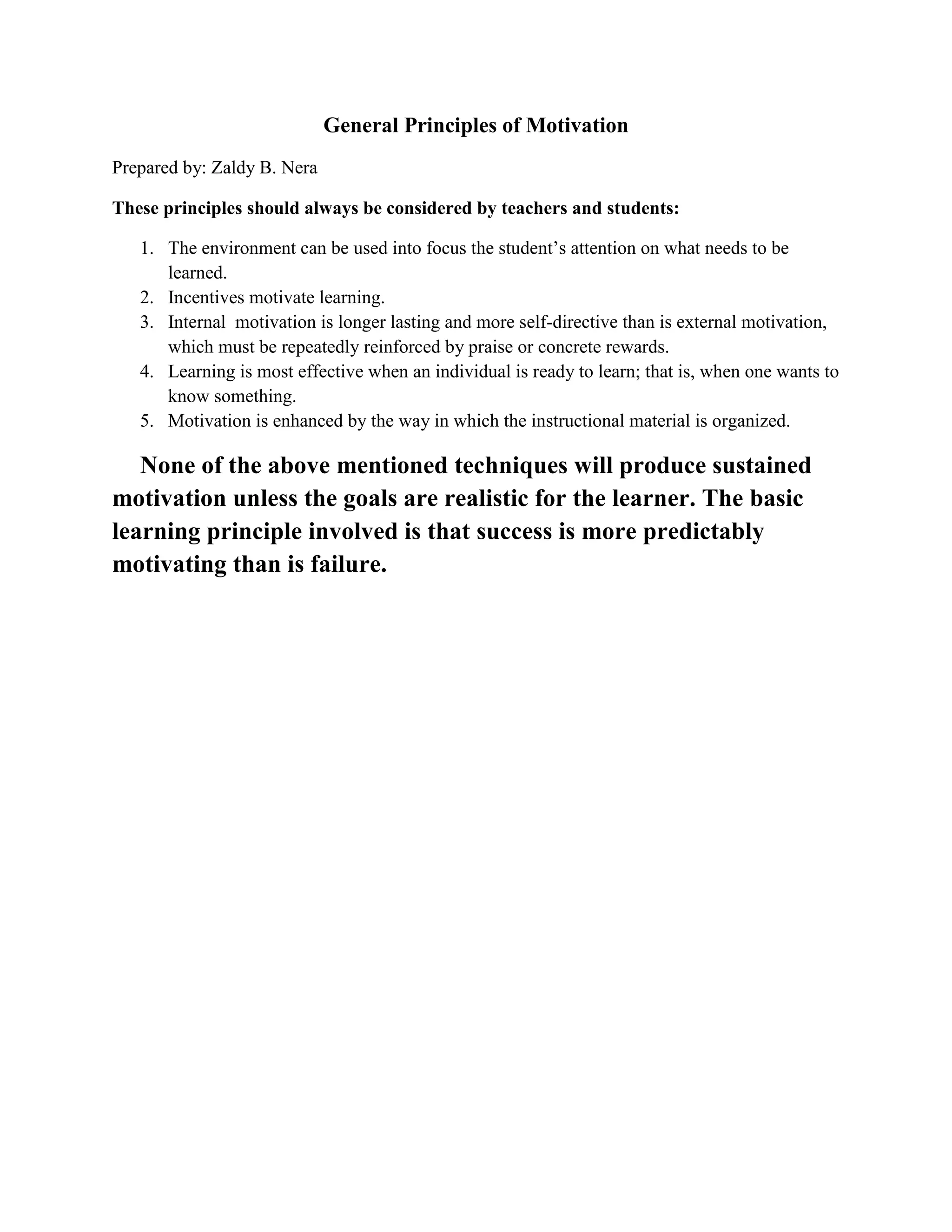 3. general principles of motivation zaldy nera | DOCX