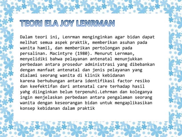 teori ella joy | PPTX