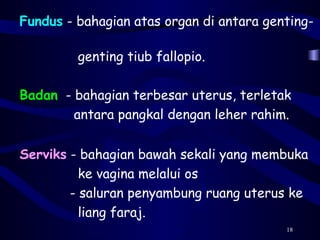 3.2 struktur & fungsi reproduktif wanita | PPT