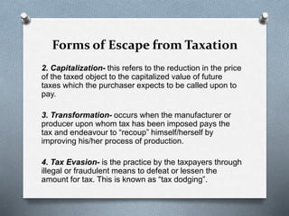 taxation | PPTX