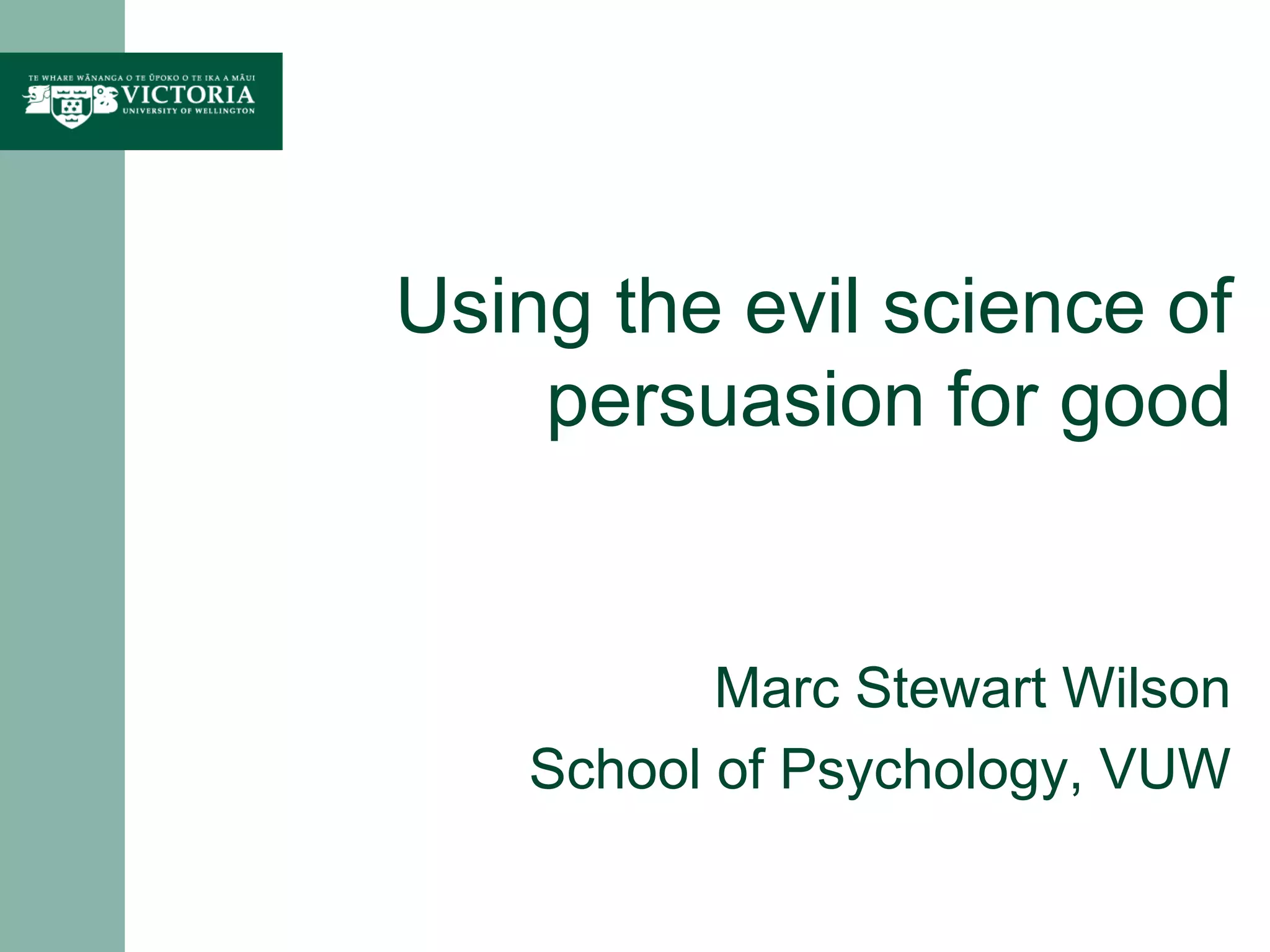 Dr Marc Wilson | PDF | Science