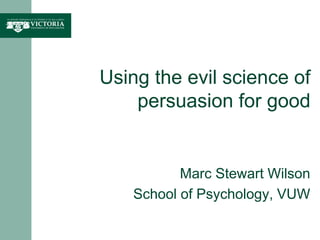 Dr Marc Wilson | PDF