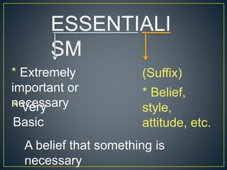 PHILOSOPHIES IN EDUCATION - ESSENTIALISM | PPTX